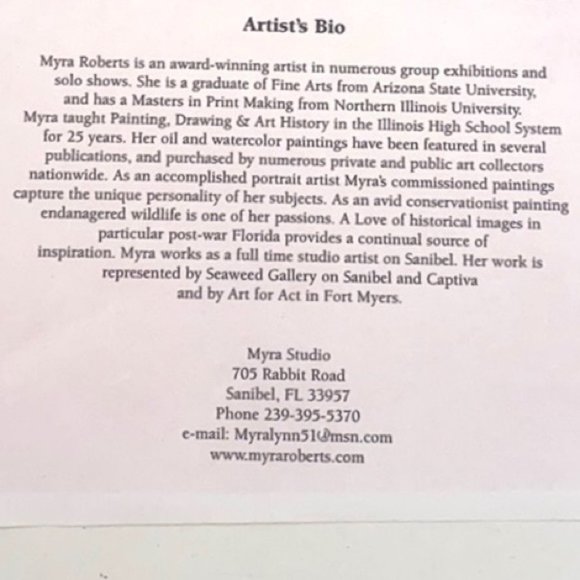 Myra Roberts | Art | Marine Labs Lithograph By Artist Myra Roberts Signednumbered | Poshmark